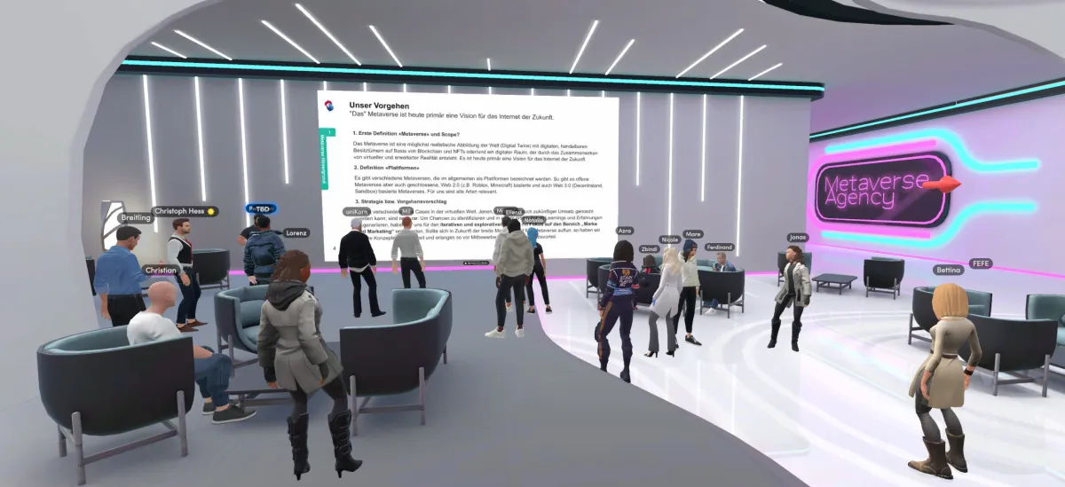 Meet & Greet at the «Metaverse Agency»: Swisscom expert shows use cases ...
